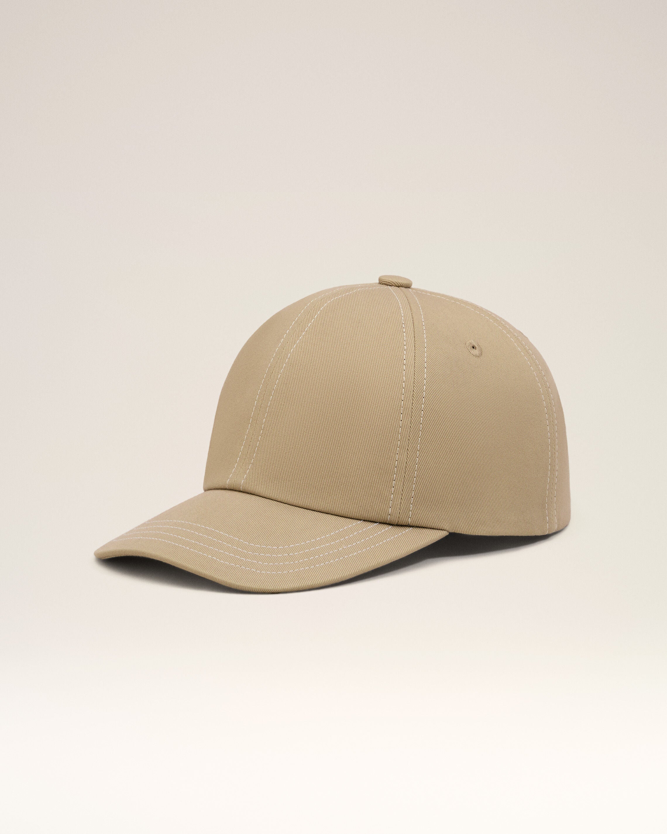 TAUPE BEIGE Beige Cotton Back Ami De Coeur Cap | Ami Paris